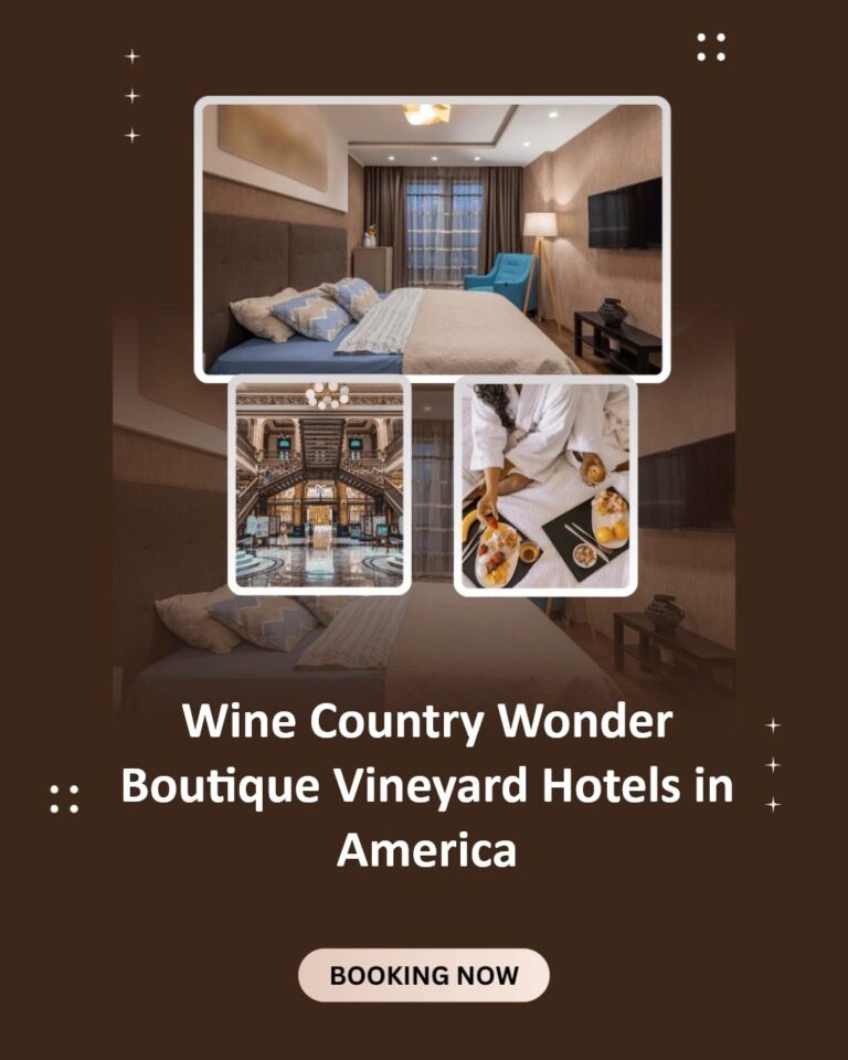 Wine Country Wonder Boutique Vineyard Hotels in America – Summary.ADM